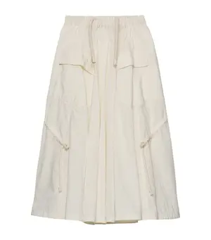 Prada Cotton-blend Midi Skirt