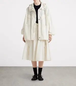 Prada Cotton-blend Midi Skirt