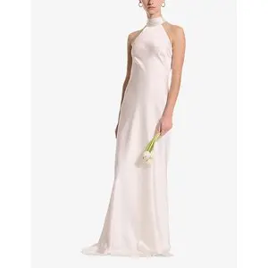OMNES Santorini Halterneck Maxi Dress - Ivory