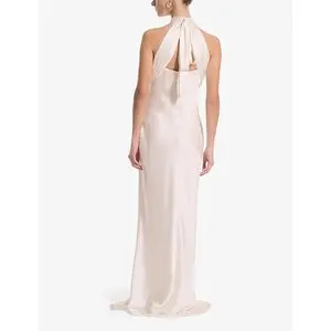 OMNES Santorini Halterneck Maxi Dress - Ivory