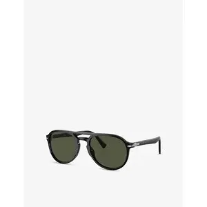 Persol Po3235s Pilot-frame Sunglasses - Black