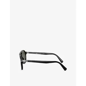 Persol Po3235s Pilot-frame Sunglasses - Black