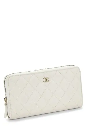 Chanel Caviar Zip Around Wallet