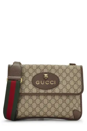 Gucci Gg Supreme Neo Vintage Messenger Bag - Brown