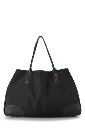 Gucci Nylon Gg Princy Tote - Black