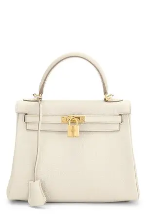 Hermès Gris Pale Togo Kelly Retourne 25
