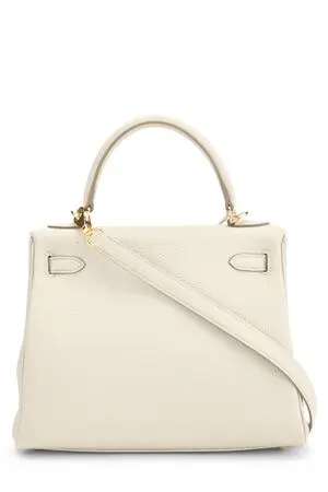 Hermès Gris Pale Togo Kelly Retourne 25