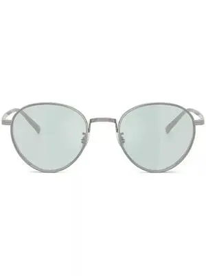 Oliver Spencer Kesner Round Frame Glasses - Silver