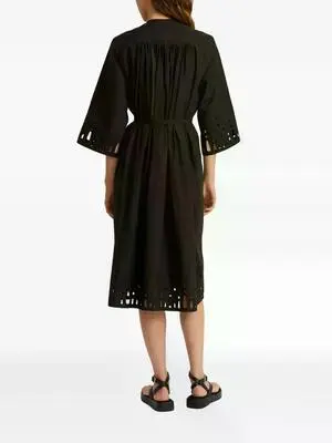 YVES SALOMON Poplin Midi Dress