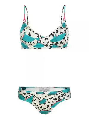 BRIGITTE Graphic-print Bikini Set - White