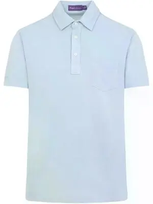 Ralph Lauren Purple Label Piqué-weave Polo Shirt - Blue
