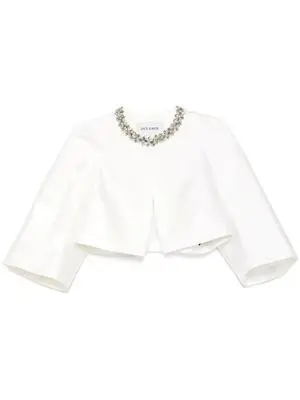 Dice Kayek Embellished Jacket - White