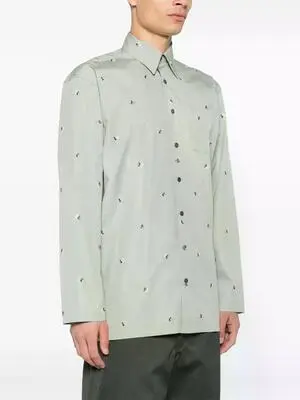 RIER Argile Flowers Poplin Shirt