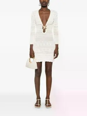Elisabetta Franchi Open-work Mini Dress