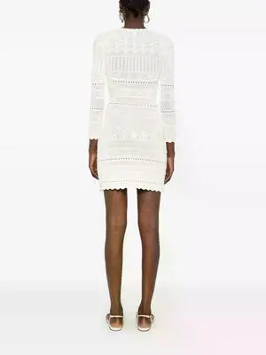 Elisabetta Franchi Open-work Mini Dress
