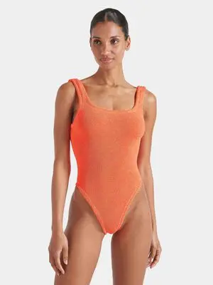 Hunza G Square Neck Swimsuit - Orange