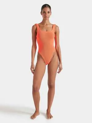 Hunza G Square Neck Swimsuit - Orange