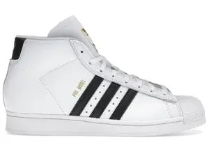 Adidas Pro Model Adv High-top Sneakers - Cloud White/core Black/gold Metallic