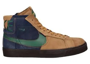 Nike Zoom Blazer Mid Premium Patchwork - Legend Dark Brown/obsidian/light British Tan