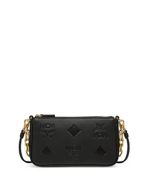 Mcm Aren Chain Crossbody - Black