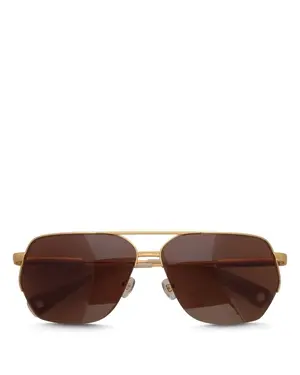 Jacquemus Aviator Sunglasses - Matte Gold/sand