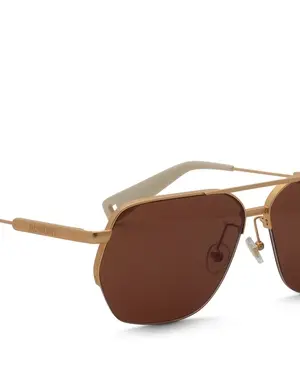 Jacquemus Aviator Sunglasses - Matte Gold/sand