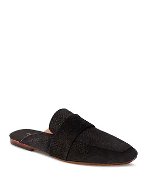 Free People At Ease Embossed Loafers - Balck