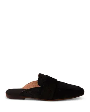 Free People At Ease Embossed Loafers - Balck