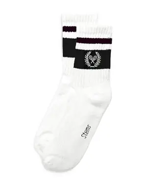 STEMS Stems Club Crew Socks Black