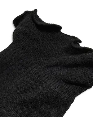 STEMS Everyday Classic Ruffled Socks, Pack Of 3 - Black