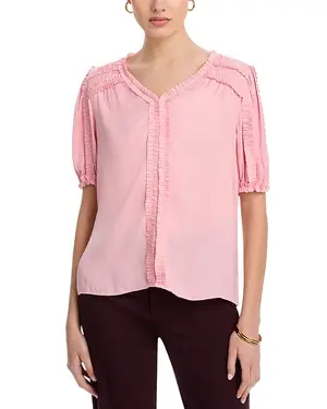 T Tahari Ruffled Blouse