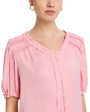 T Tahari Ruffled Blouse