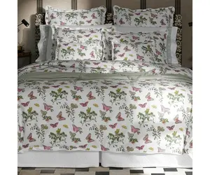 MATOUK Baudin Butterfly Quilted Boudoir Sham - Pink