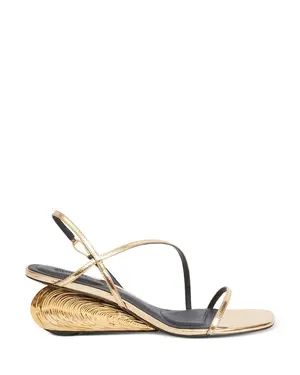 Simkhai Bridget Wedge Sandals - Gold