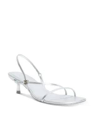 Simkhai Cedonia Logo Sandals - Silver