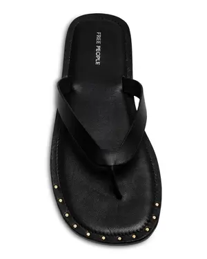 Free People Sona Thong Sandals - Black