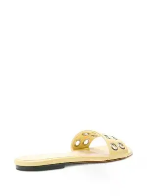 Proenza Schouler Grommet Slide Sandals - Yellow