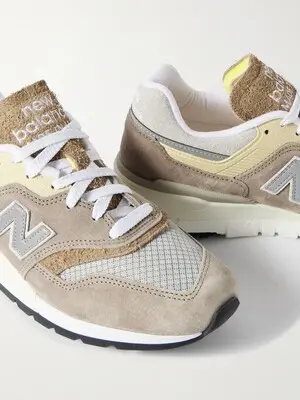 NEW BALANCE 997 Leather And Mesh-trimmed Sneakers