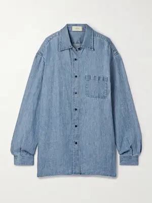 THE ROW Nesson Linen-chambray Shirt - Blue
