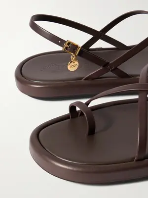 TOD'S Embellished Leather Sandals