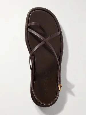TOD'S Embellished Leather Sandals