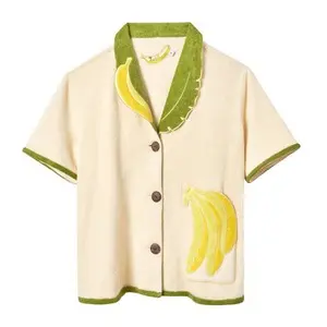 TOMBOLO Banana Split Cabana Crop Cut Shirt