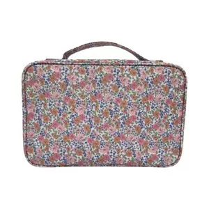 TRVL DESIGN Garden Floral Hanging Toiletry Bag - Pink