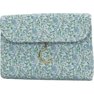 TRVL DESIGN Hamptons Floral Hanging Toiletry Bag - Blue