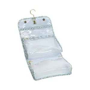 TRVL DESIGN Hamptons Floral Hanging Toiletry Bag - Blue