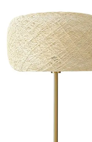 BRIGHTECH Rowan 66" Led Floor Lamp With Woven Thread Shade