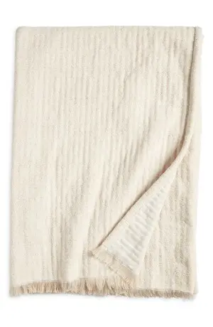 Nordstrom Chenille Throw Beige Oatmeal Multi