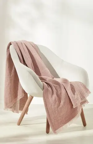 Nordstrom Chenille Throw - Pink Fawn Multi