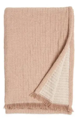 Nordstrom Chenille Throw Tan Portabella Multi