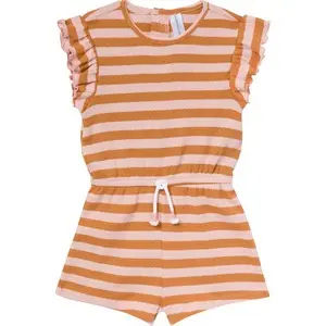 MODERN MOMENTS™ BY GERBER Flutter Sleeve Romper - Rose Stripe